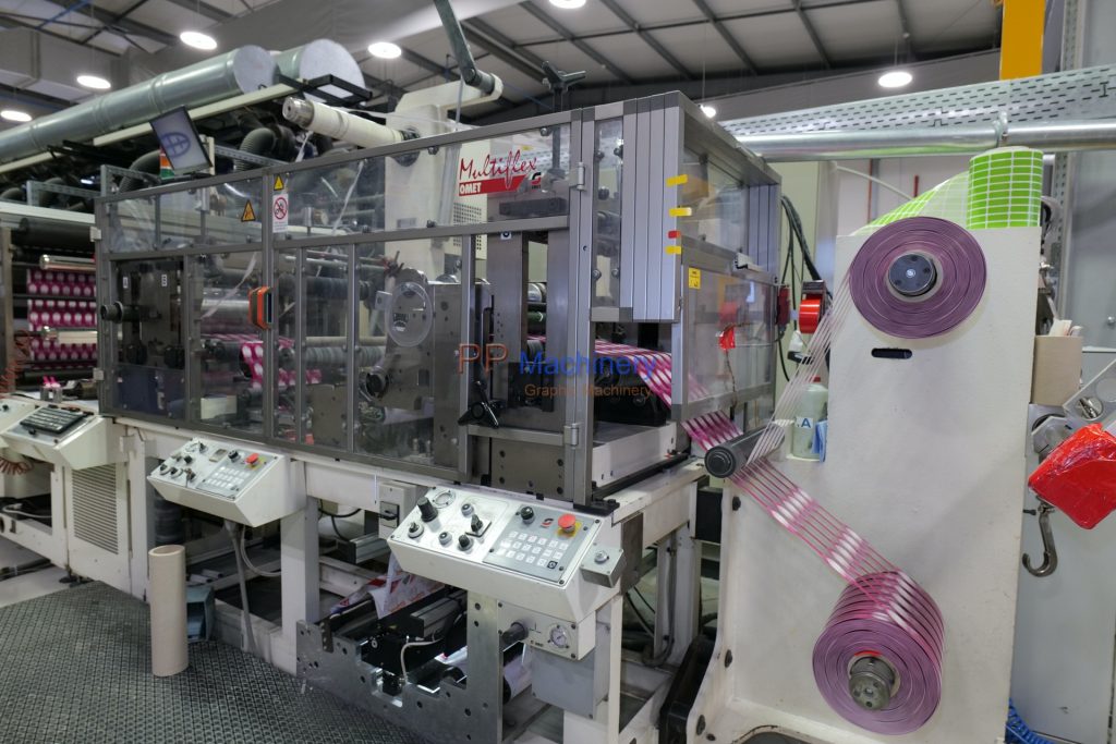 OMET MULTIFLEX UN 420 420 FP 7 colours flexo label press delam relam ...