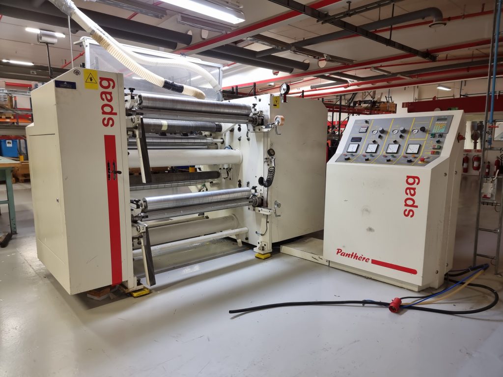 DCM-SPAG PANTHERE SLITTER REWINDER FOR FLEXIBLES 1050 mm | PP Machinery - Printing - Packaging ...