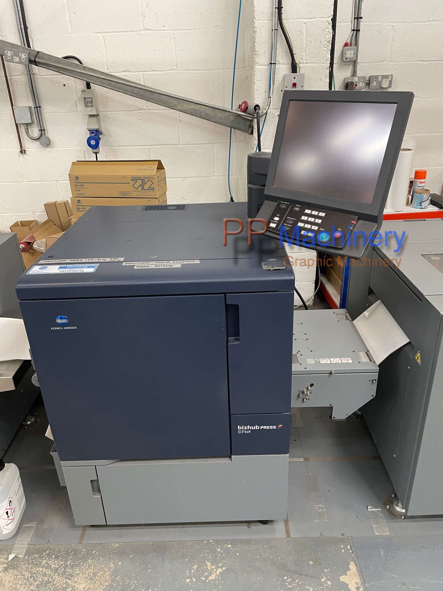 Konica Minolta Bizhub PRESS C71cf Digital Label Printing Machine 