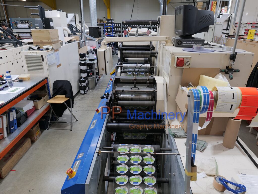 MPS EP 410 – 9 colours flexo label press from 2002 – delam relam – cold ...