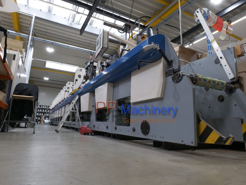 MPS EP 410 – 9 colours flexo label press from 2002 – delam relam – cold ...