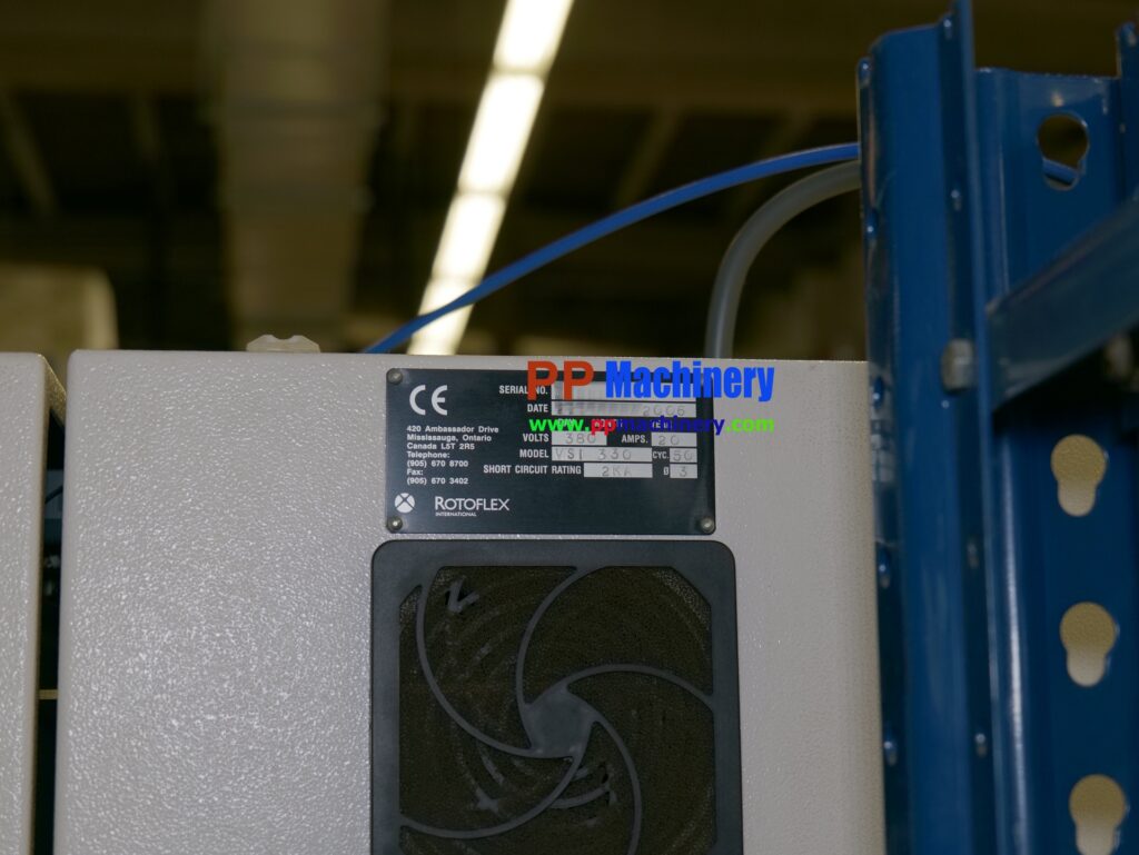 ROTOFLEX VSI 330 LABEL INSPECTION MACHINE FROM 2006 – PP Machinery ...