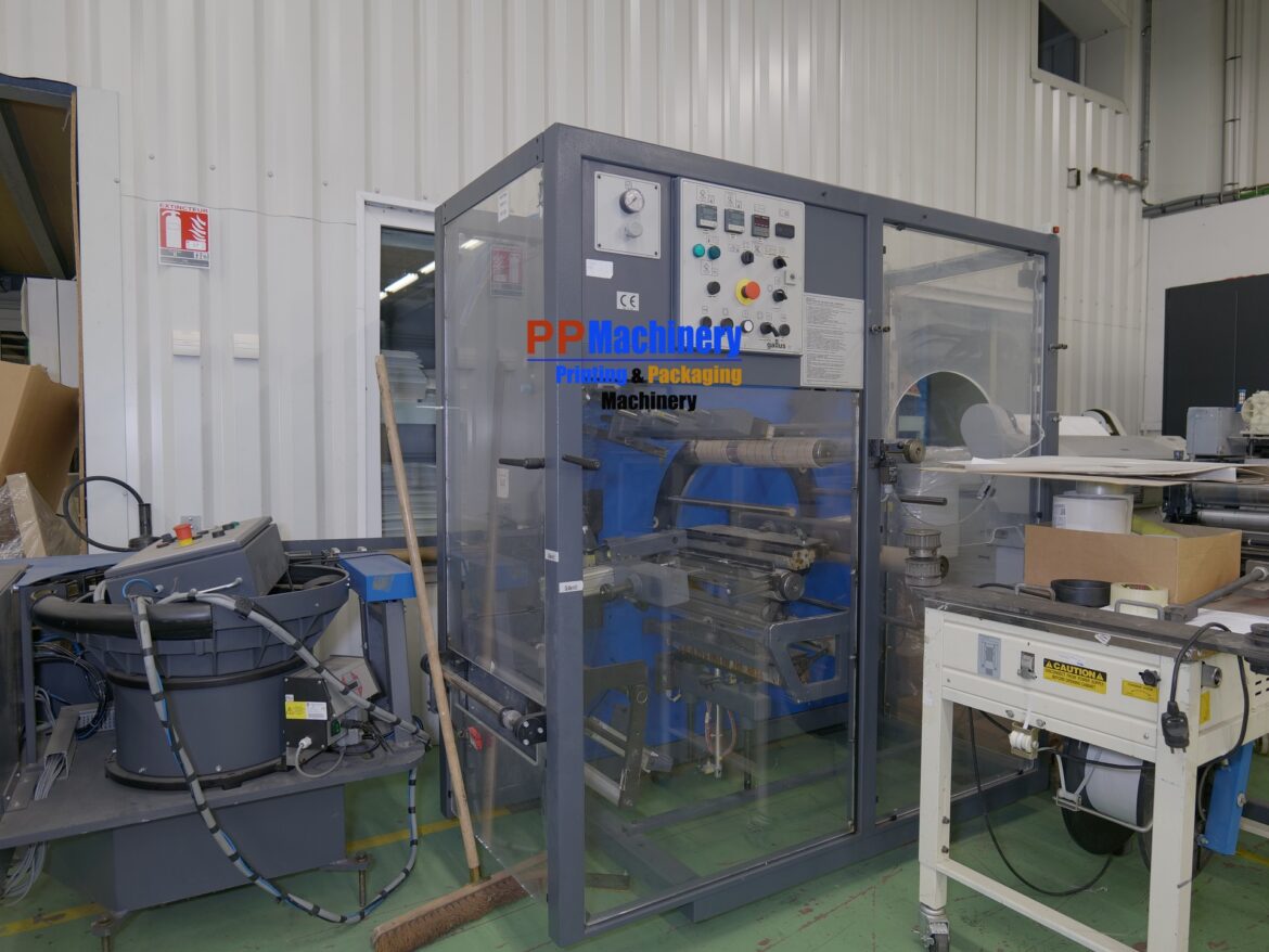 Gallus TR 510 Turret Rewinder with auto dispenser auto eject and ...