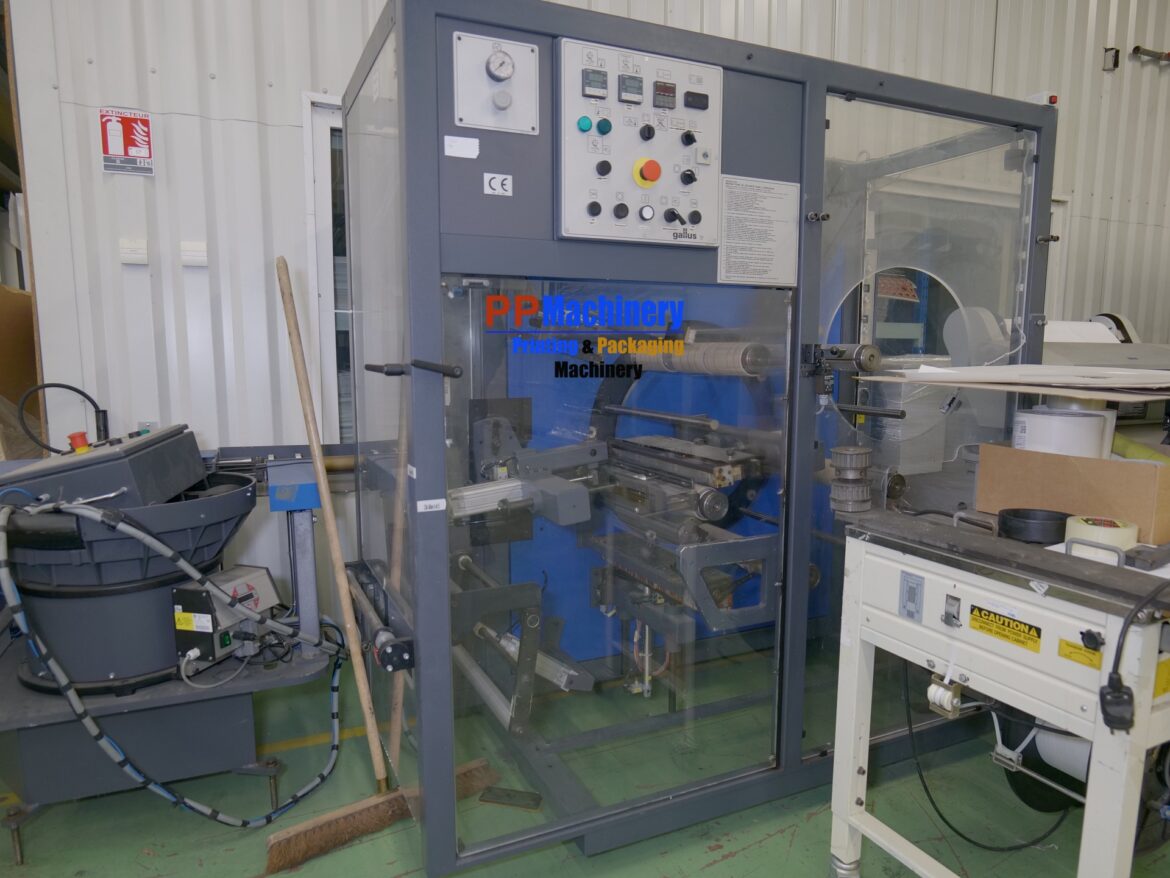 Gallus TR 510 Turret Rewinder with auto dispenser auto eject and ...