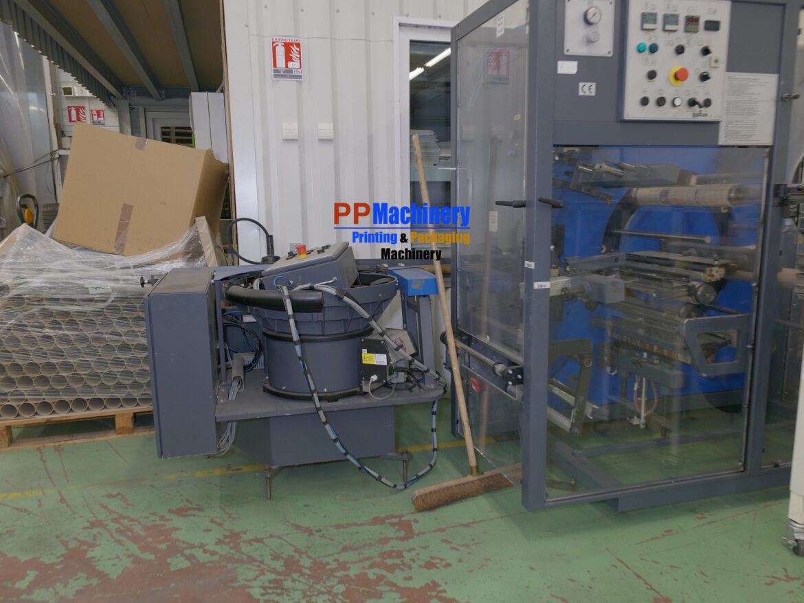 Gallus TR 510 Turret Rewinder with auto dispenser auto eject and ...