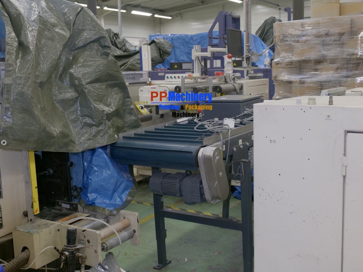 Gallus TR 510 Turret Rewinder with auto dispenser auto eject and ...