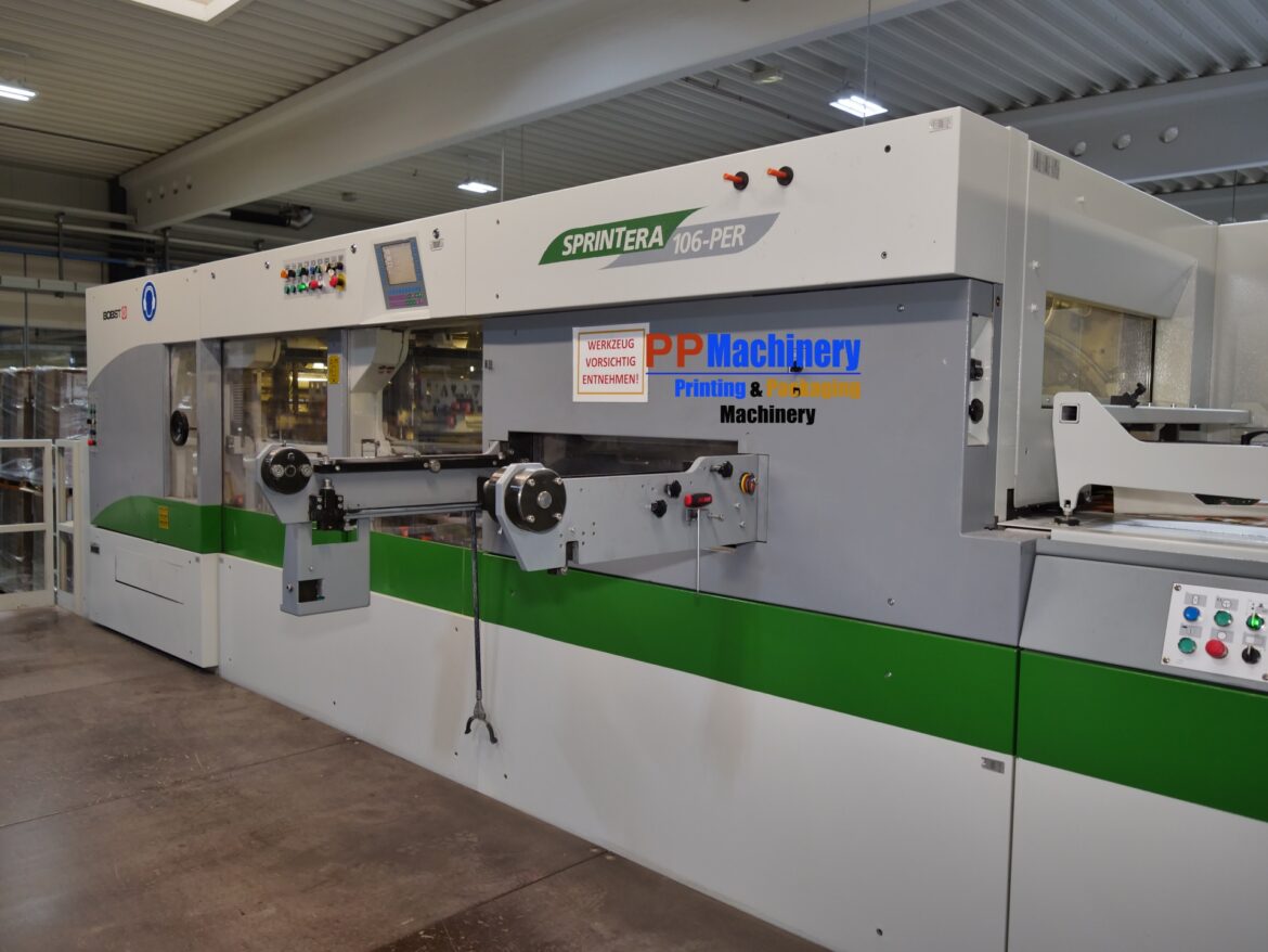 BOBST SPRINTERA 106 PER automatic die cutter with power register – PP ...