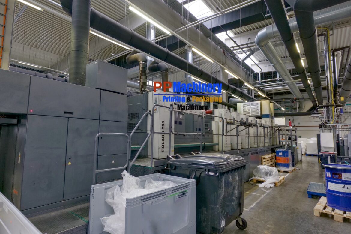ROLAND 709 LTT OFFSET PRESS WITH FOILING UNIT AND INTERDECK UV – PP ...