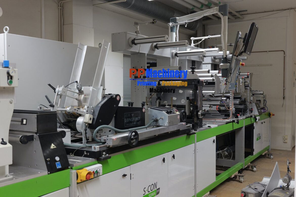 SPILKER S–CON STARLINE 350 Label finishing line with booklet unit – PP ...